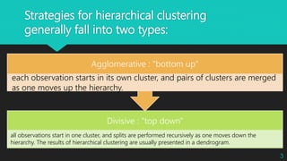 Hierarchical clustering | PPTX