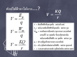 สรุปศักย์ไฟฟ้า | PPTX