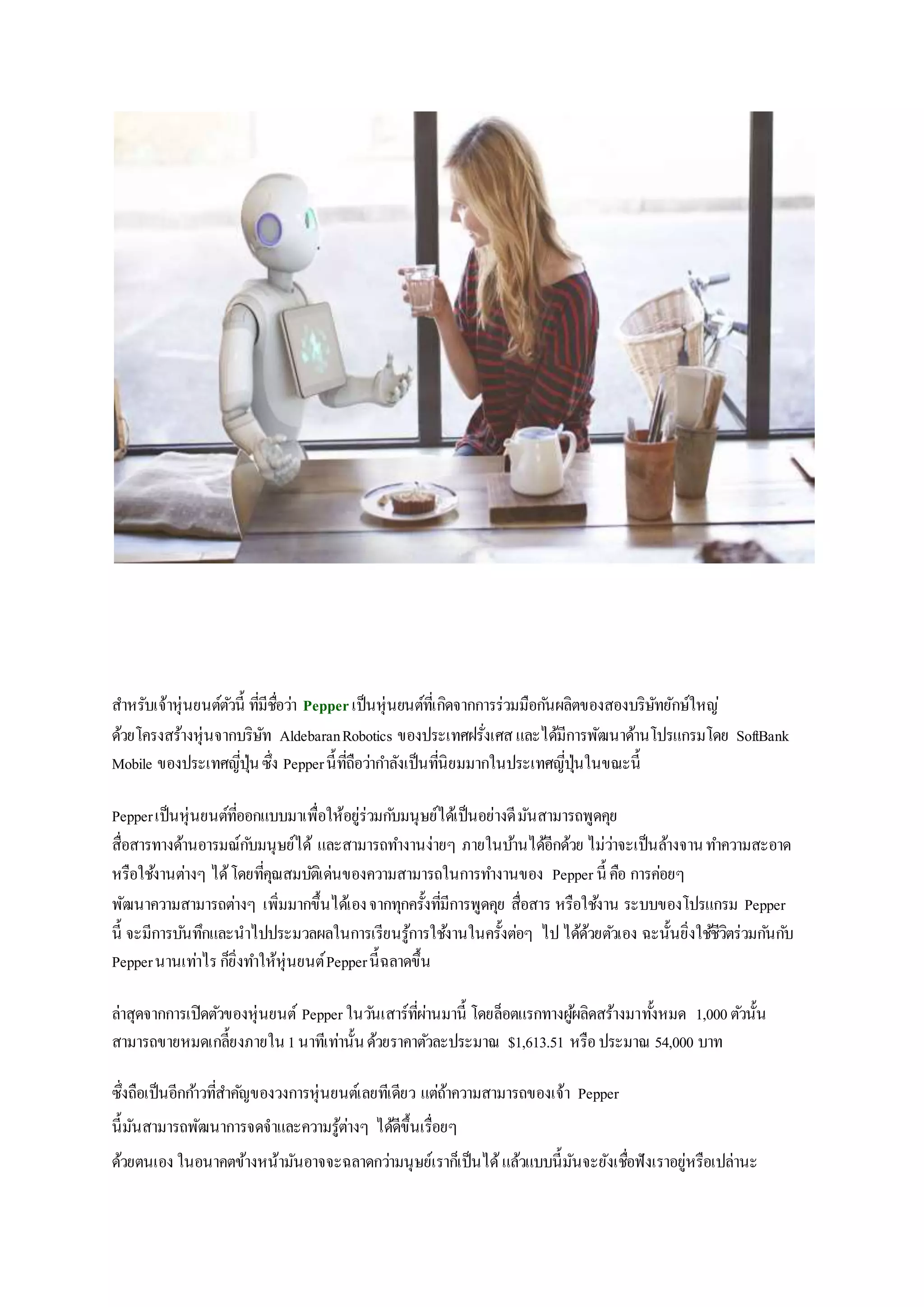 หุ่นยนต์ | PDF