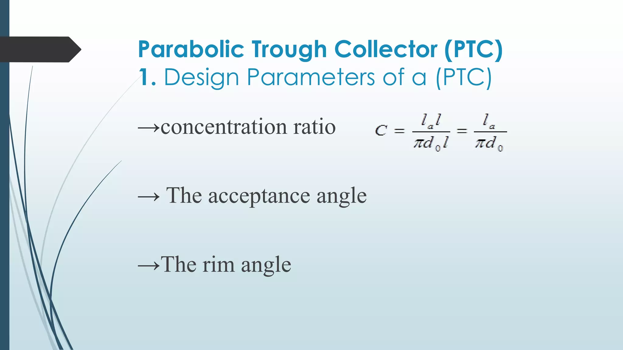 parabolic trough solar collectors power plants (designe) | PPTX
