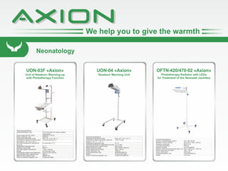 "Axion" medical equipment | PDF