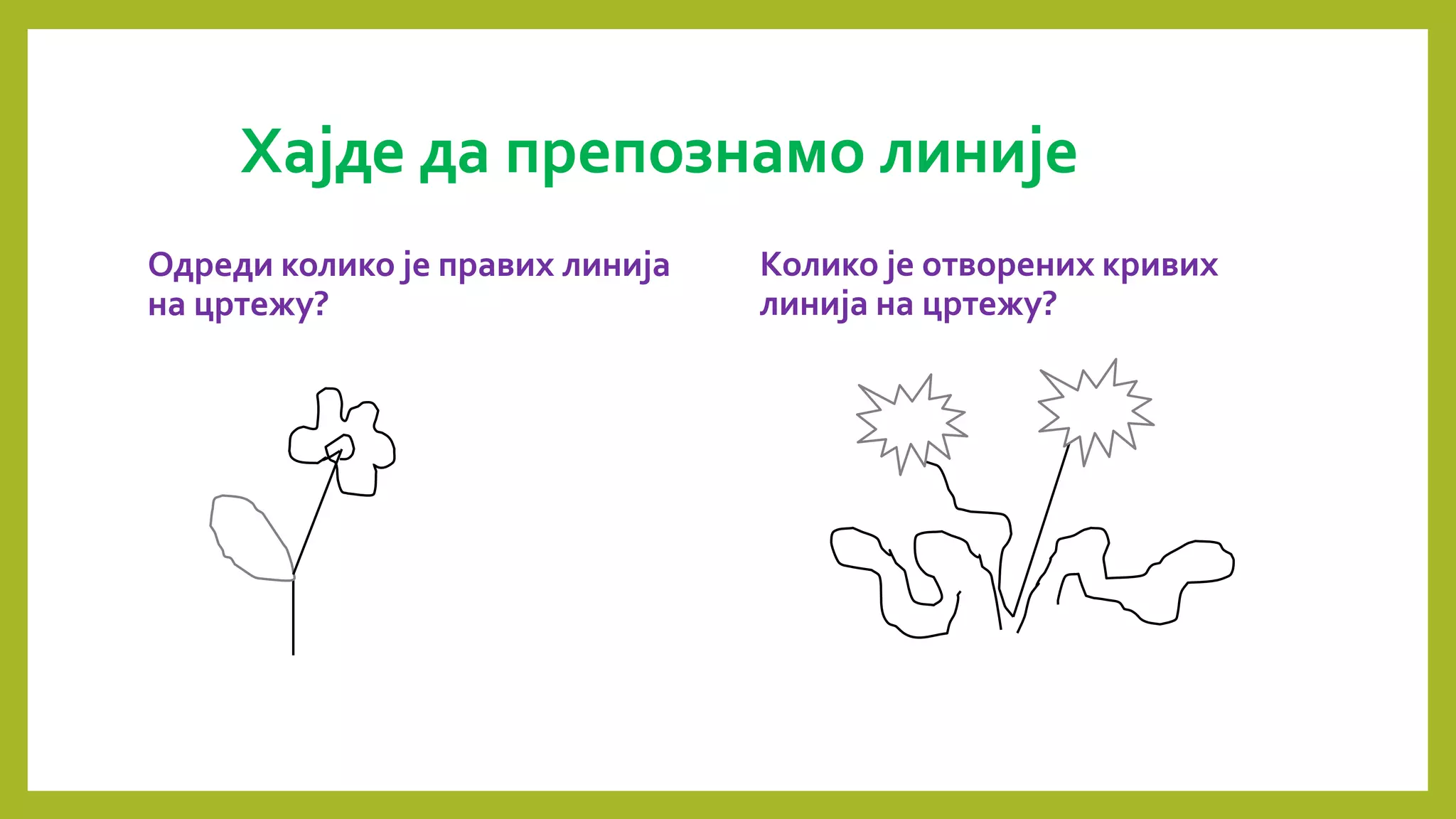 Vrste linija, prvi razred | PPTX
