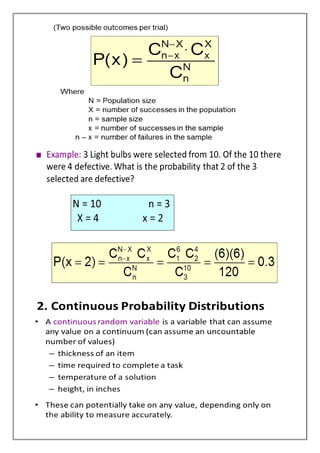 Probability Distribution , Continuous and DIscreate Probability ...
