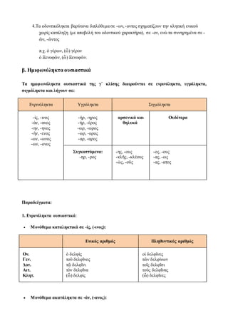 γ΄ κλιση ουσιαστικων | DOCX