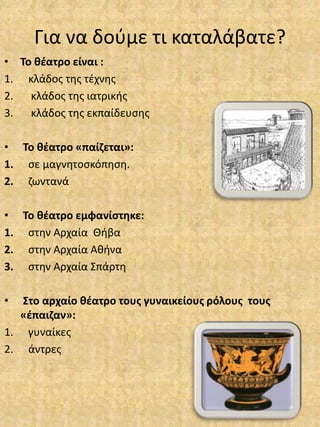 Η ΣΤ΄ τάξη πάει θέατρο! | PDF