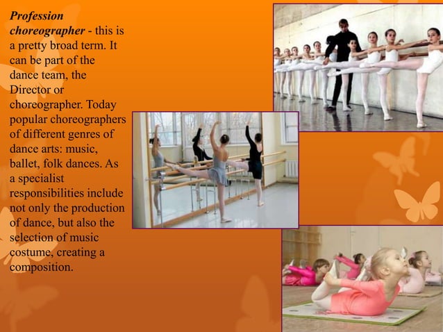 Profession choreographer | PPTX