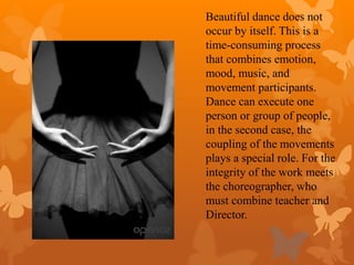 Profession choreographer | PPTX