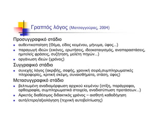 παραγωγή γραπτού και προφορικού λόγου | PDF