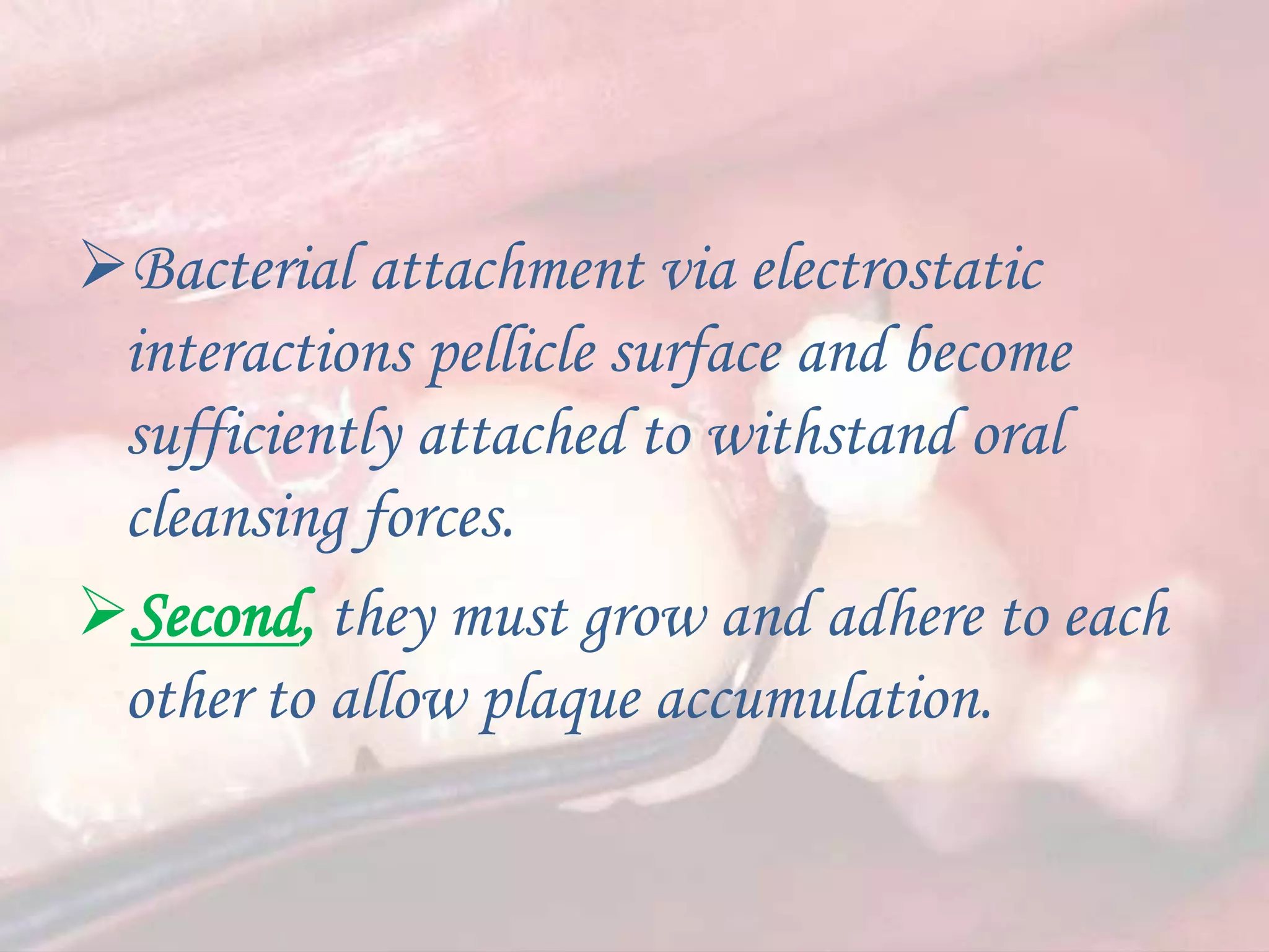 Dental plaque formation | PPTX