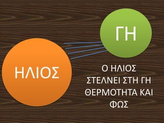 Η ΘΕΡΜΟΤΗΤΑ ΔΙΑΔΙΔΕΤΑΙ ΚΑΙ ΜΕ ΑΚΤΙΝΟΒΟΛΙΑ | PPTX