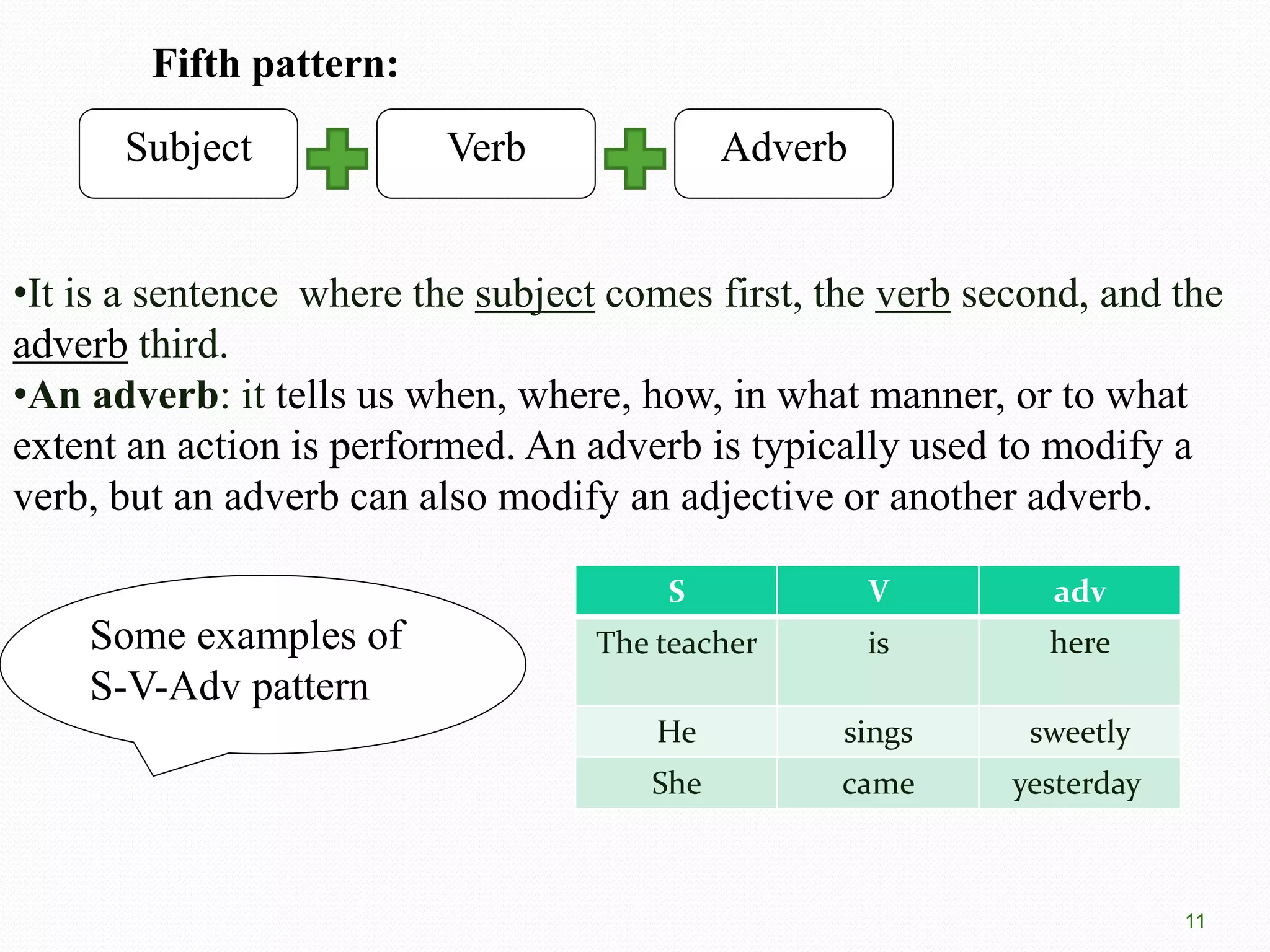 Basic Sentence Structure | PPTX