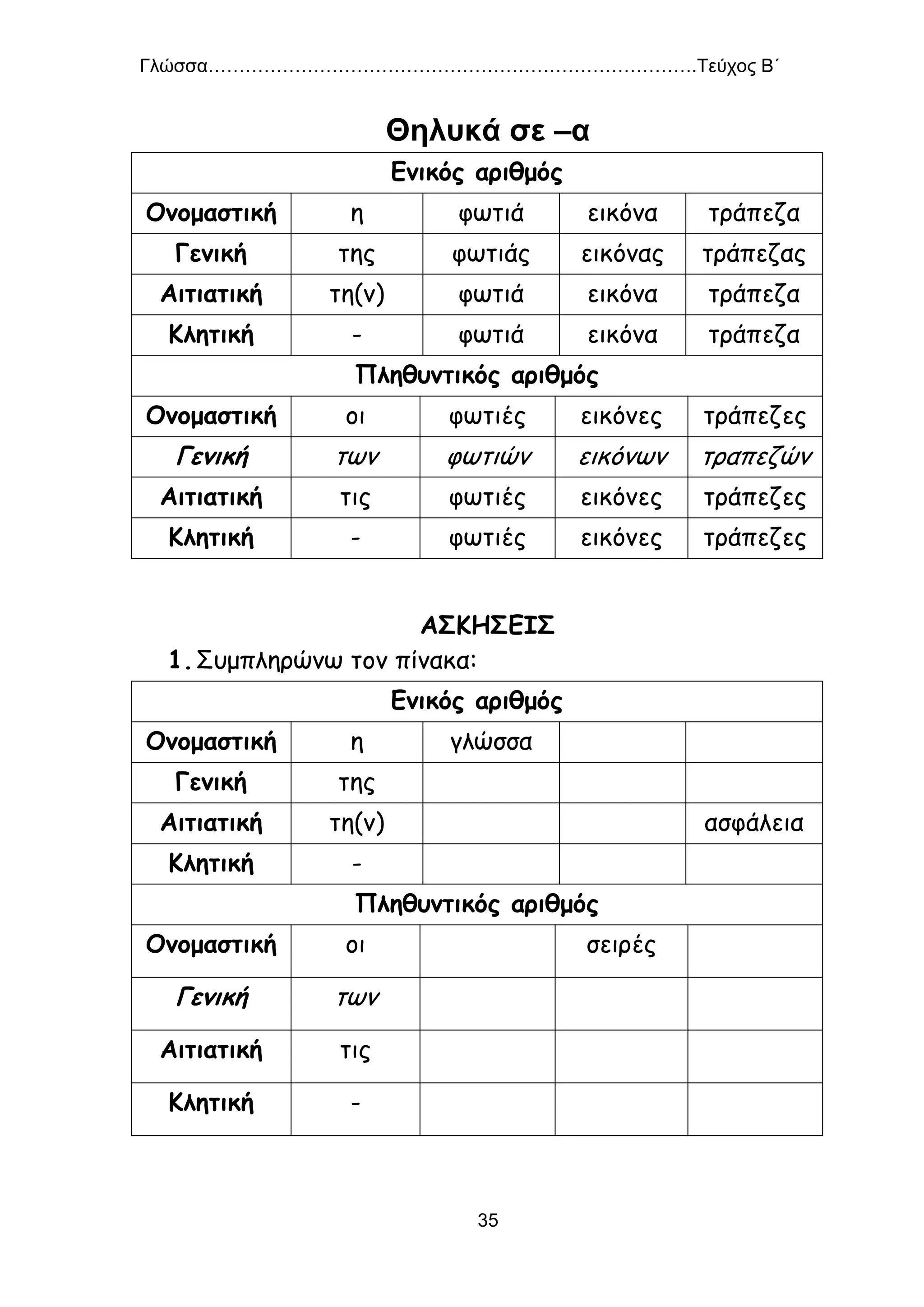 γλώσσα β΄δημοτικού β΄τεύχος | PDF
