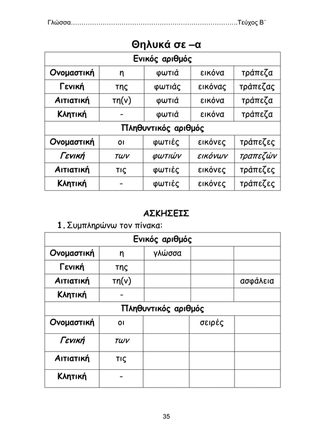γλώσσα β΄δημοτικού β΄τεύχος | PDF