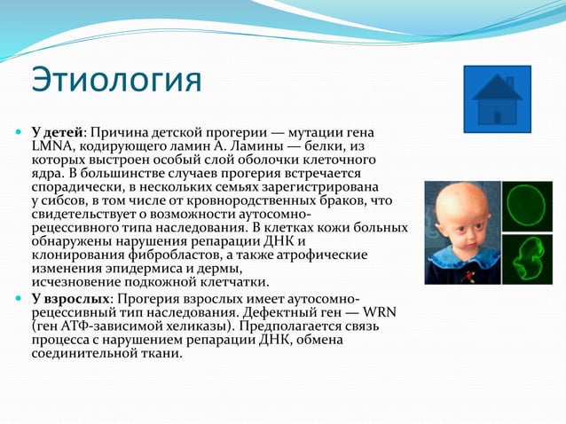 Прогерия | PPT