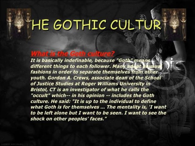 Goth subcultures Oleh Kubai 9-A | PPTX