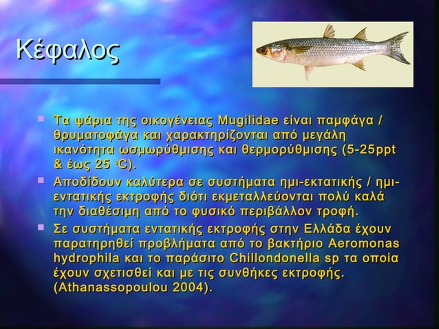 εναλλακτικες υδατοκαλλιεργειες στην καρδιτσα | PPT
