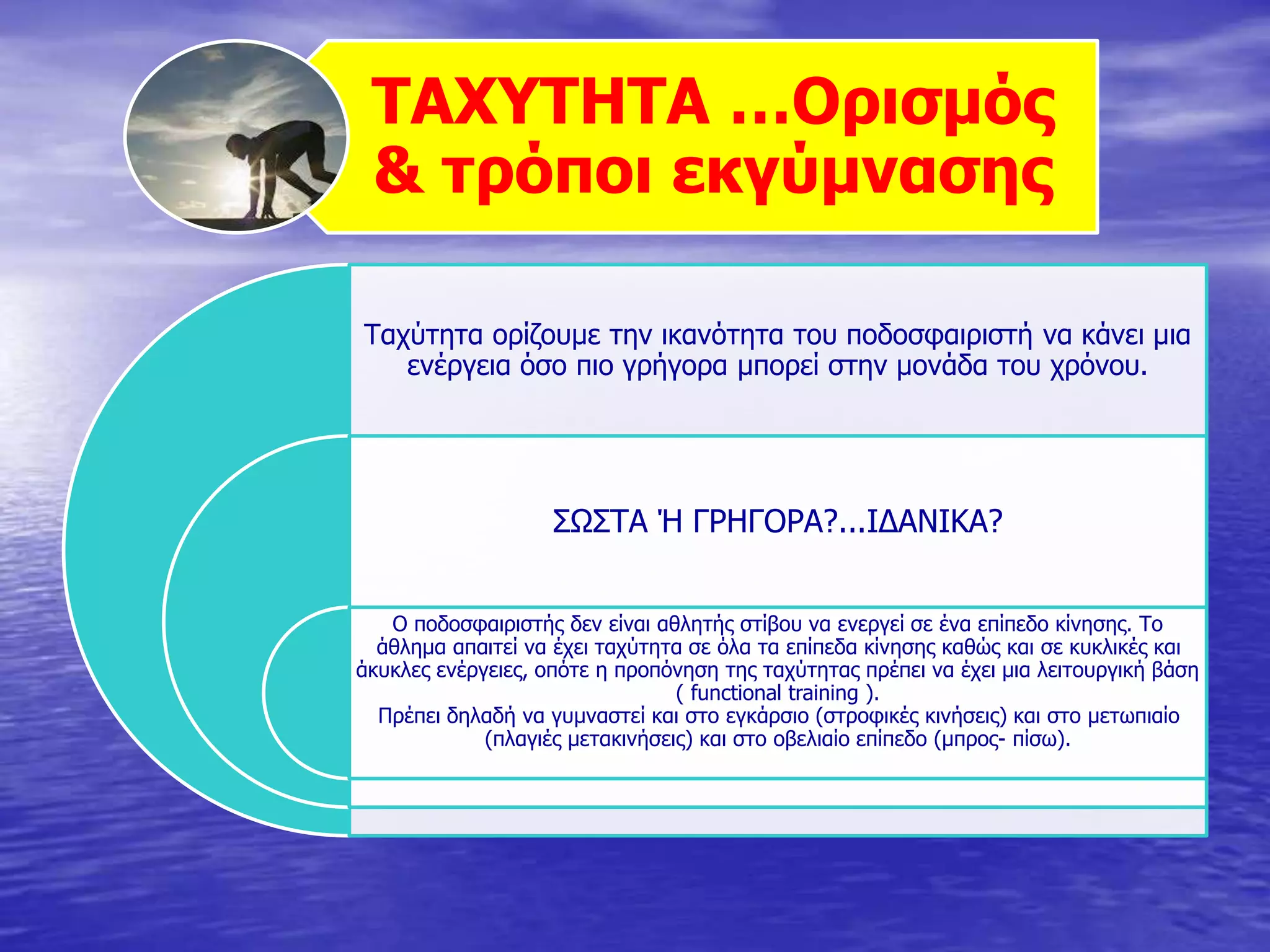 προπόνηση ταχύτητας στις αναπτυξιακές ηλικίες | PPT