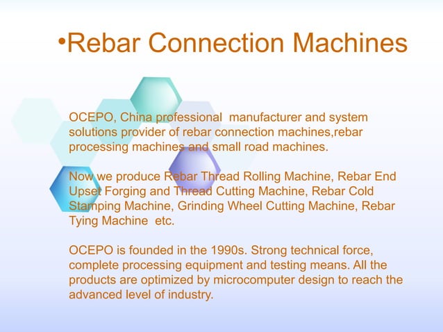 Rebar Connection Machine | PPT