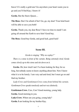 сценарий спектакля снежная королева | PDF