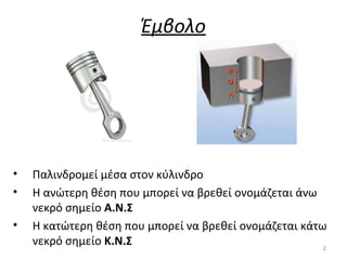 θεωρητικη λειτουργια τετραχρονου βενζινοκινητηρα | PPT