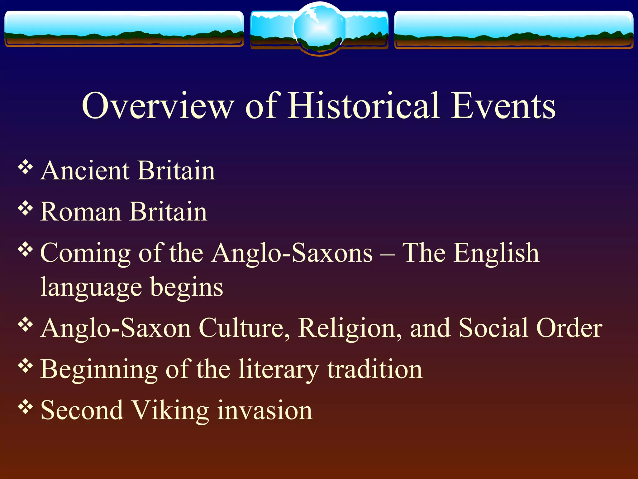 The Anglo-Saxons | PPT