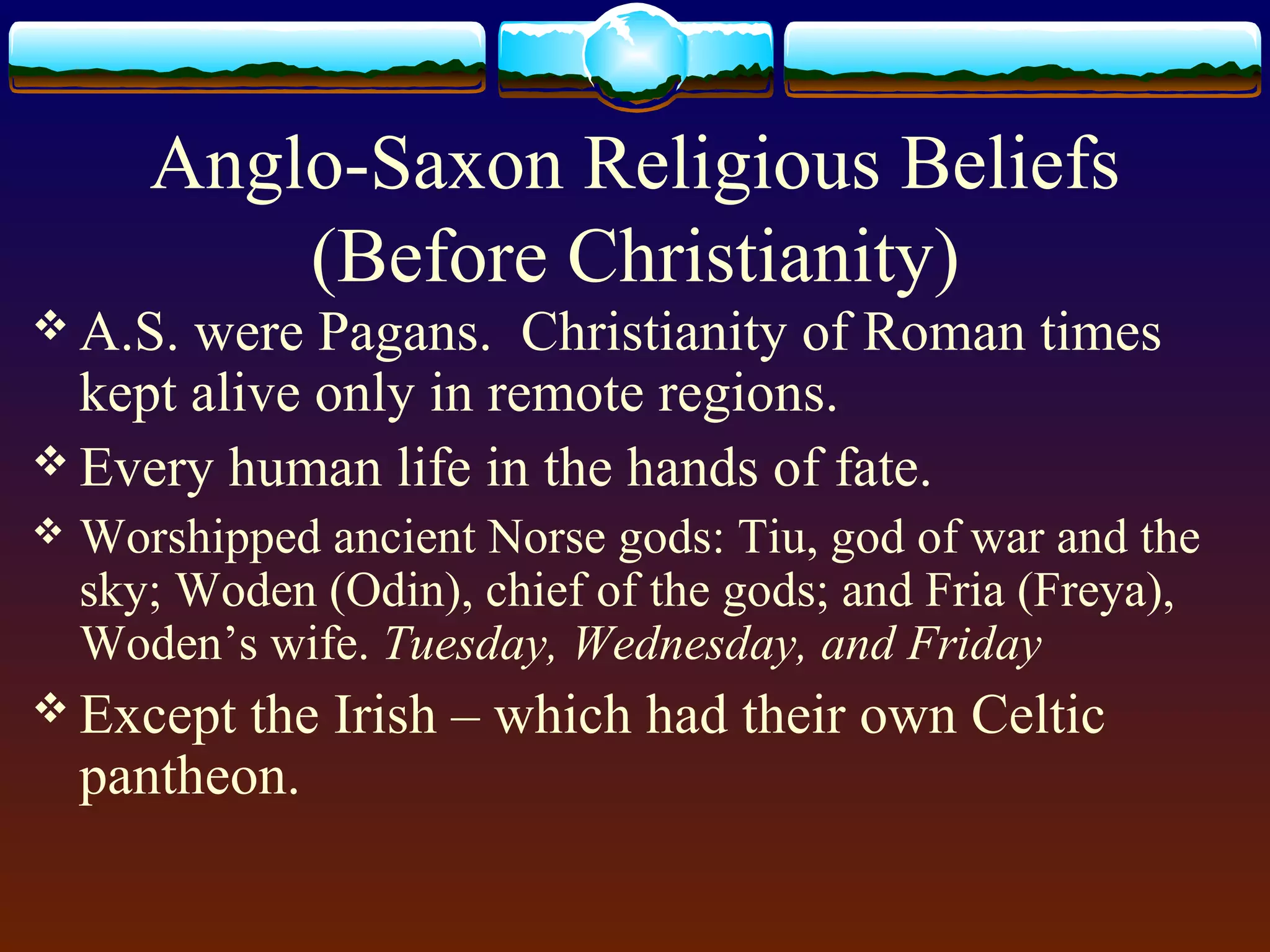 The Anglo-Saxons | PPT