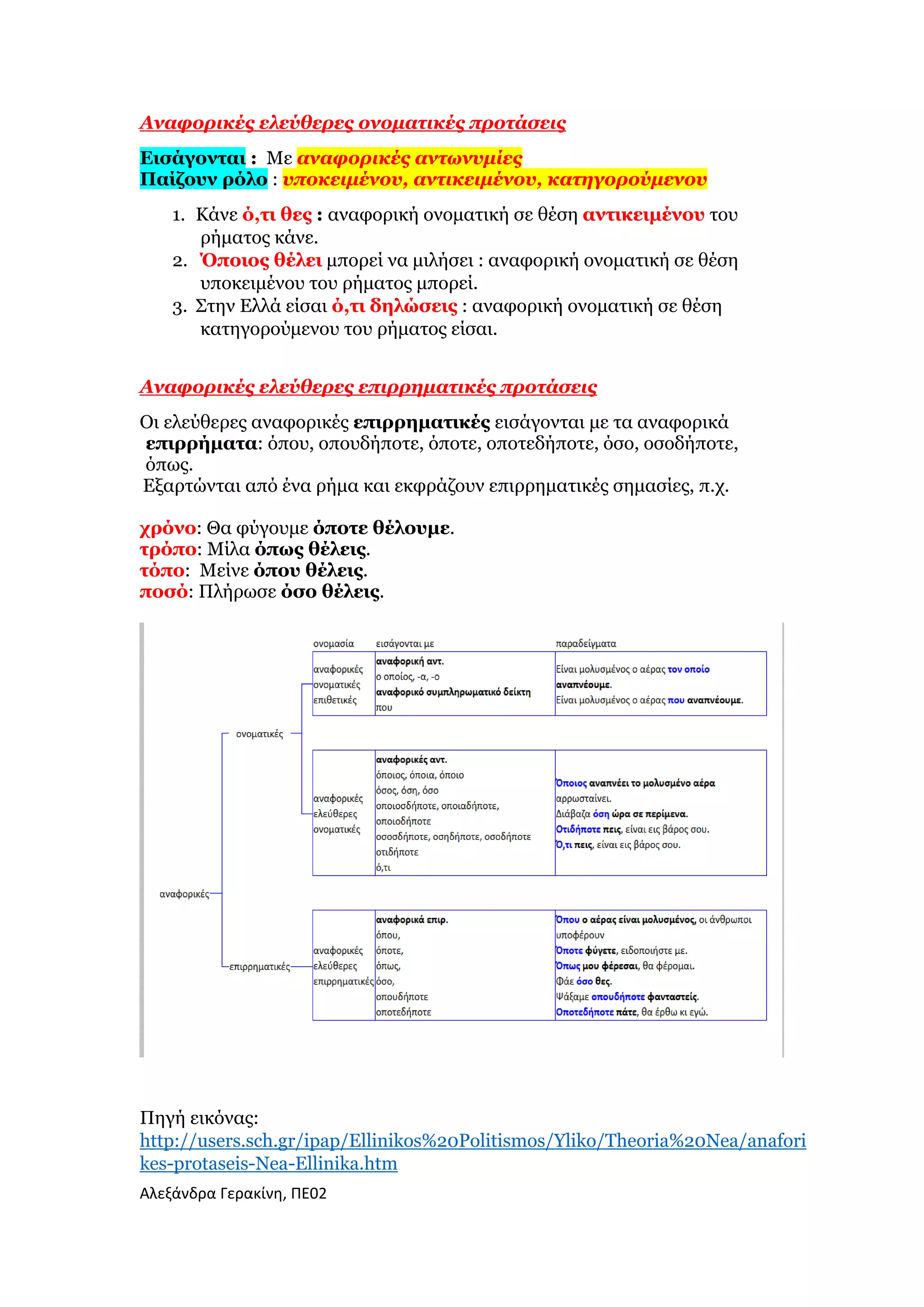 Αναφορικές προτάσεις | PDF
