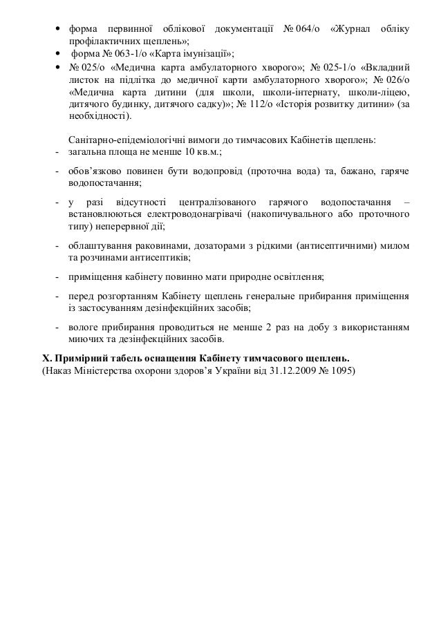 Карта Профілактичних Щеплень За Формою 063 О Электронная Версия ...
