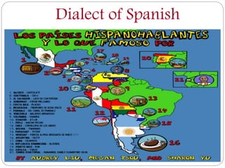 Variety of Spanish | PPTX | South America Travel | Travel Locations