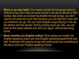 8 Great Tips to Learn English Through Songs and Music | PDF