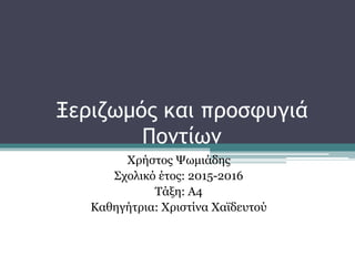 Ξεριζωμός και προσφυγιά των Ελλήνων του Πόντου | PPT