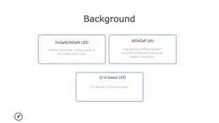 Light-Emitting diodes with Quantum Well structures | PPTX