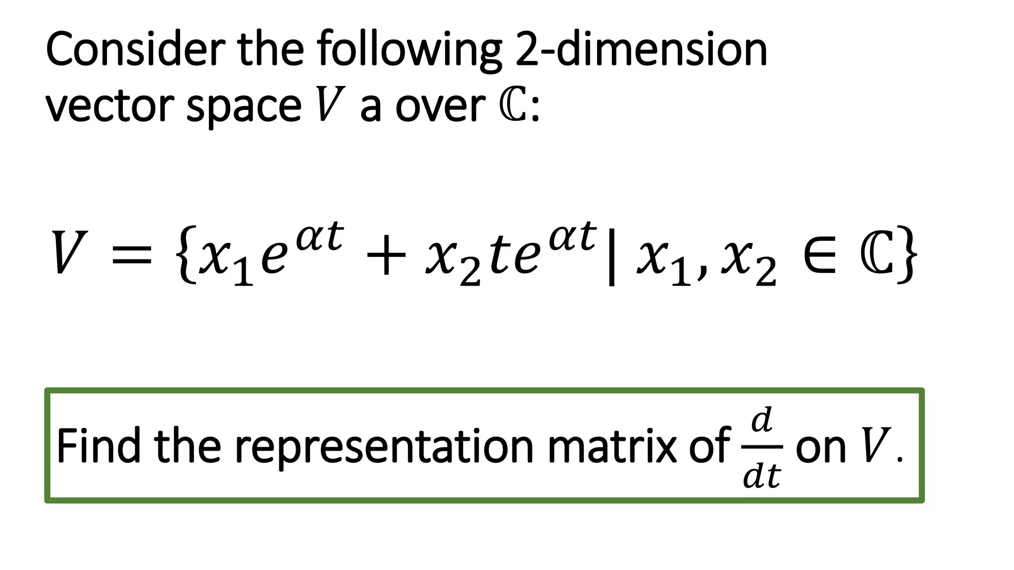 微分の表現行列 Representation matrix | PDF