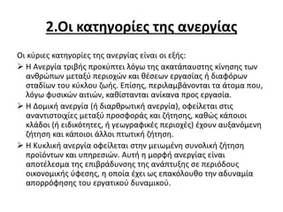 ΟΙΚΟΝΟΜΙΚΗ ΚΡΙΣΗ ΚΑΙ ΑΝΕΡΓΙΑ | PPT