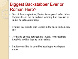 The Characters of Julius Caesar | PPTX