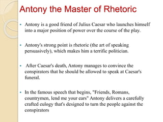 The Characters of Julius Caesar | PPTX
