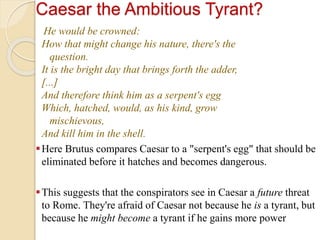 The Characters of Julius Caesar | PPTX
