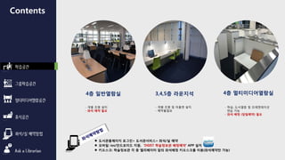 DGIST 학술정보관 공간별 이용 안내 | PPT