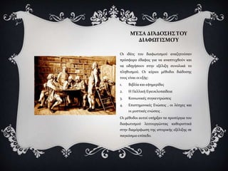 ΔΙΑΦΩΤΙΣΜΟΣ | PPTX