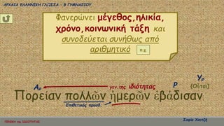 ΟΝΟΜΑΤΙΚΟΙ ΕΤΕΡΟΠΤΩΤΟΙ ΠΡΟΣΔΙΟΡΙΣΜΟΙ | PPSX
