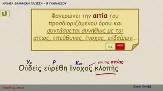 ΟΝΟΜΑΤΙΚΟΙ ΕΤΕΡΟΠΤΩΤΟΙ ΠΡΟΣΔΙΟΡΙΣΜΟΙ | PPSX