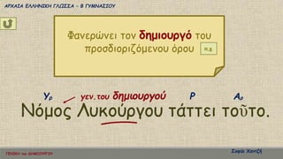 ΟΝΟΜΑΤΙΚΟΙ ΕΤΕΡΟΠΤΩΤΟΙ ΠΡΟΣΔΙΟΡΙΣΜΟΙ | PPT