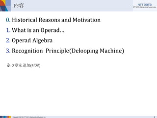 Operad and Recognition Principle | PPT