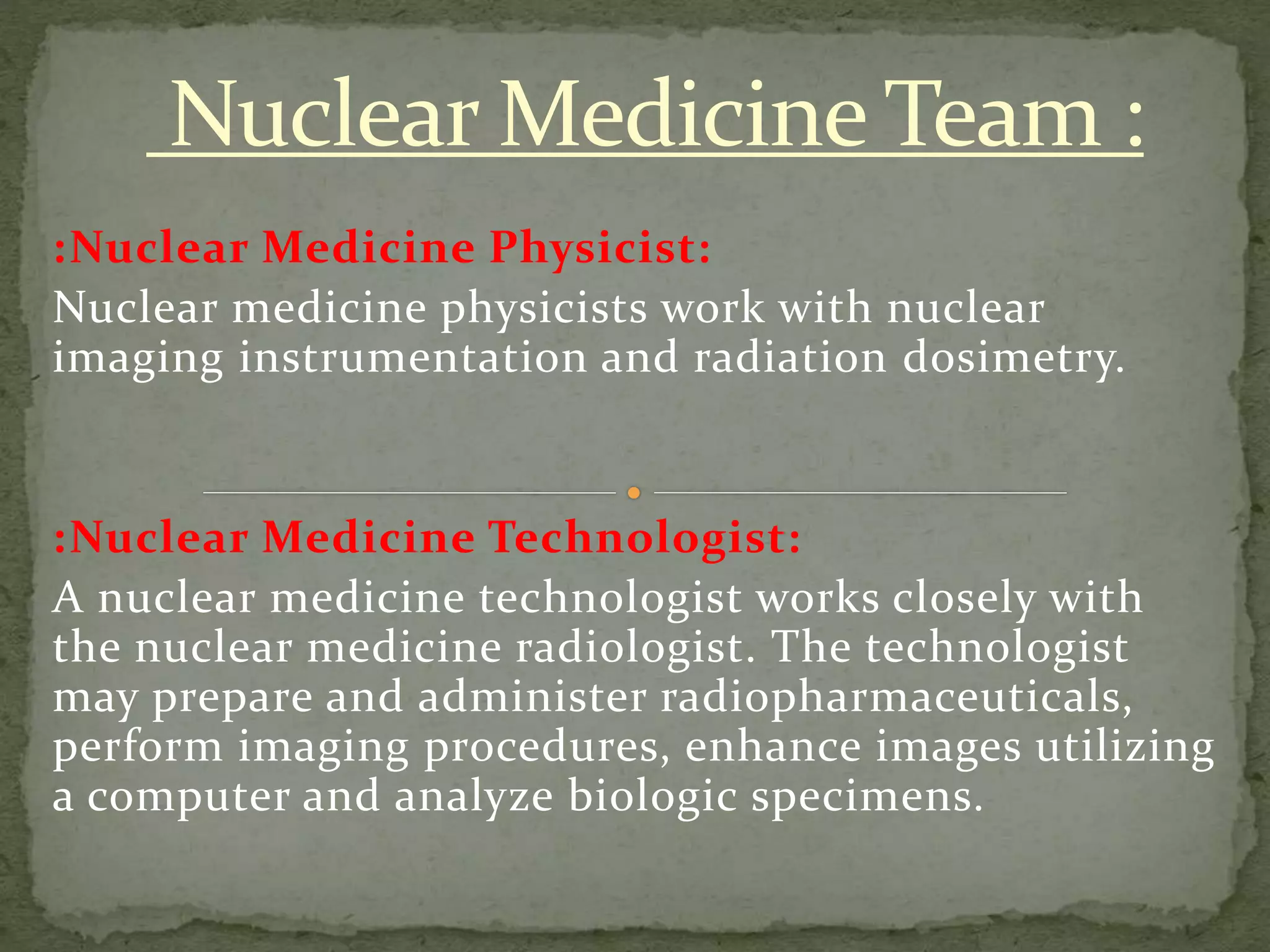 nuclear medicine | PPTX