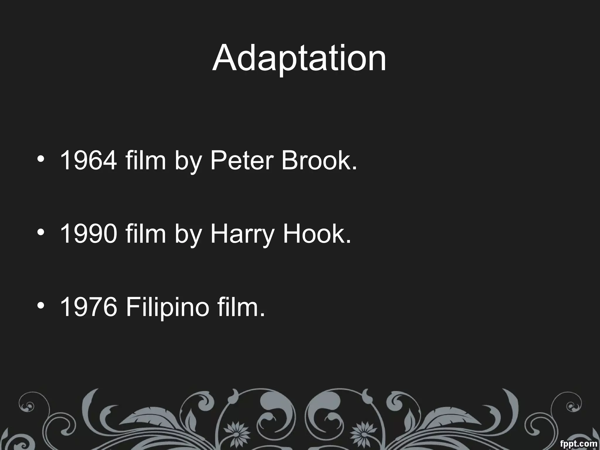 Lord of the Flies Adaptation | PPT