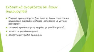 Γενετικα τροποποιημενοι-οργανισμοι | PPT