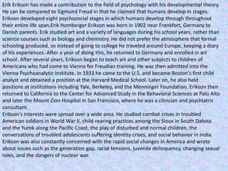 Erikson’s development theory | PPTX