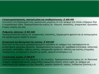 Πρόσθετα τροφίμων | PPT