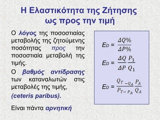 η ζητηση των αγαθών. | PPT