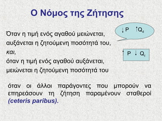 η ζητηση των αγαθών. | PPT